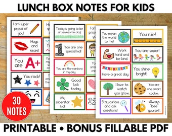 Halloween Lunch Box Notes for Kids, Lunchbox Notes, Lunchbox Note ...