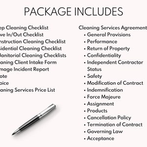 Cleaning Business Document Bundle, Editable Cleaning Business Forms ...