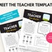 Editable Meet the Teacher Template, Canva Template, All About Me ...