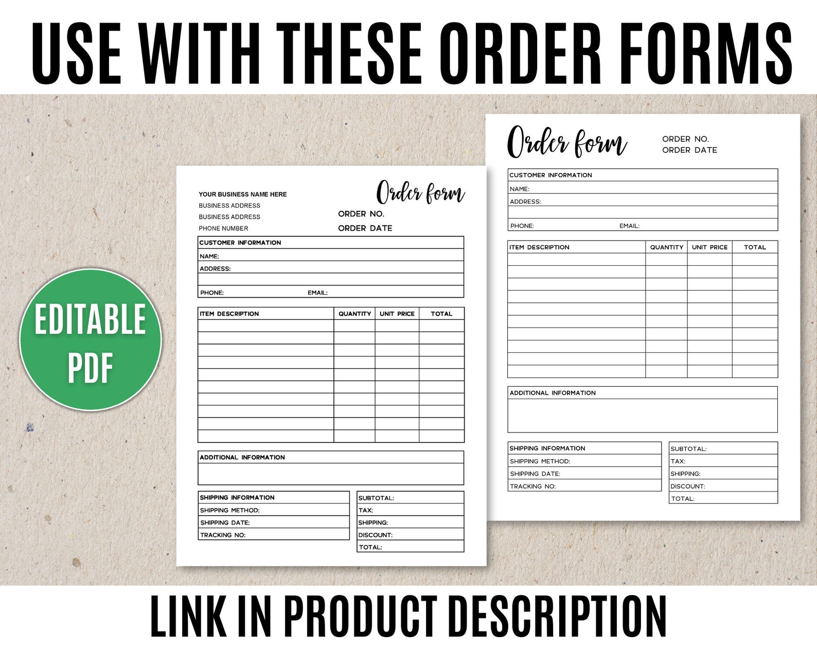 Order Form Tracker Editable Order Status Order Tracker | Etsy