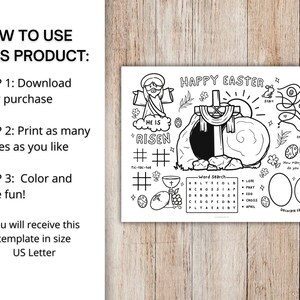 Bible Activity, Easter Coloring Page, He is Risen Coloring Activity ...