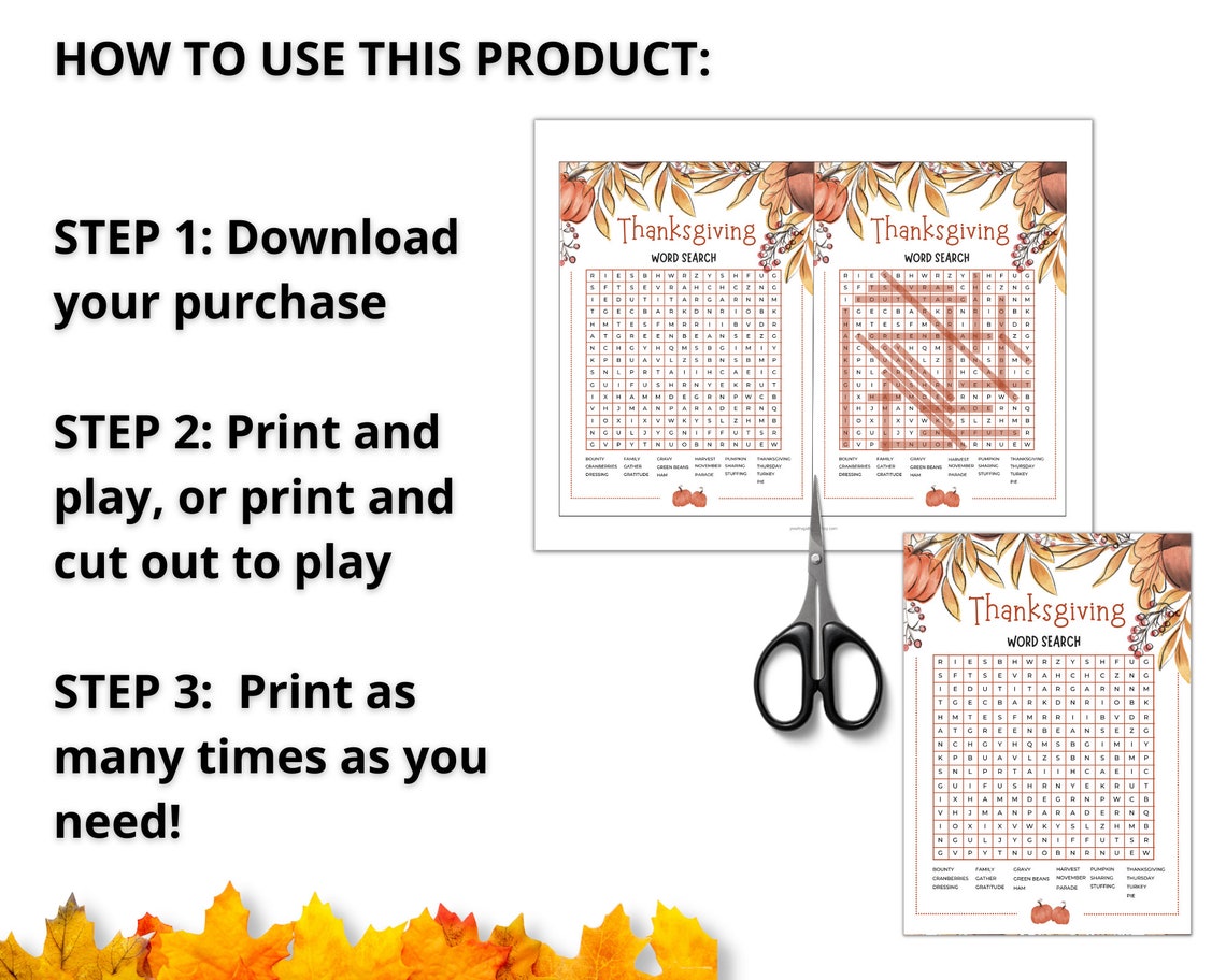 Thanksgiving Game Bundle, Thanksgiving Trivia, I'm Thankful For, Find ...