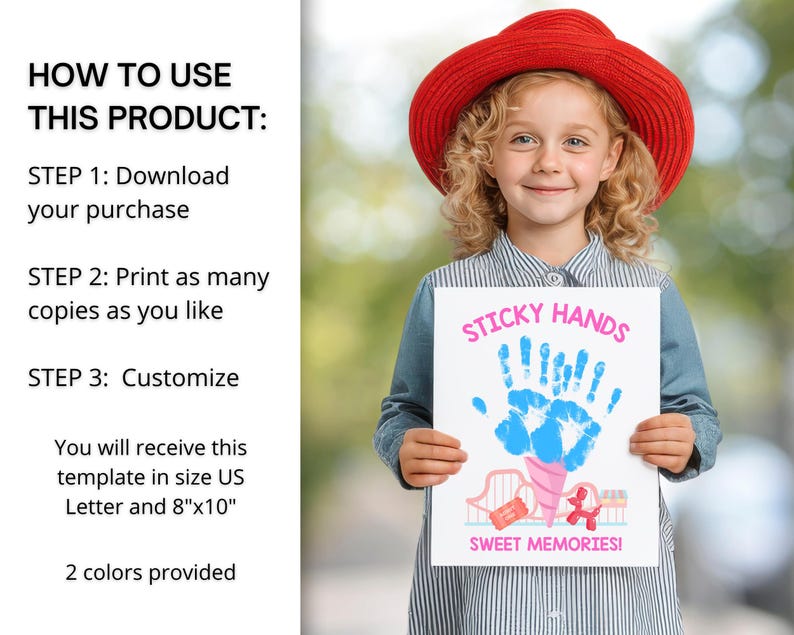 State Fair Handprint Craft, Handprint Keepsake, Summer DIY Craft ...