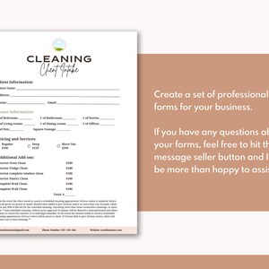 Cleaning Business Document Bundle, Editable Cleaning Business Forms ...