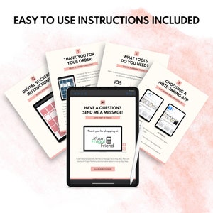 Digital Financial Stickers, Digital Sticker Book, Goodnotes Sticker ...