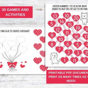 Valentine's Day Games for Kids Bundle, Valentine's Day Games Printable ...