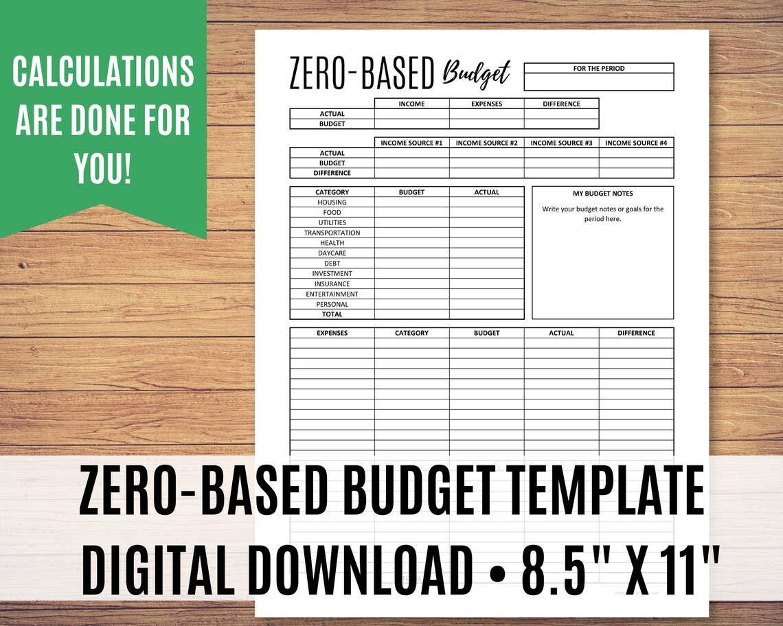 Paycheck Budget Digital Paycheck to Paycheck Budget Template - Etsy