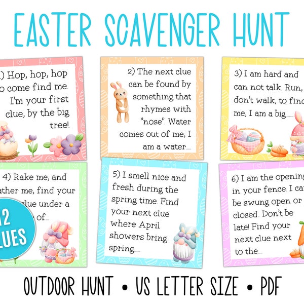 Outdoor Easter Scavenger Hunt - Etsy