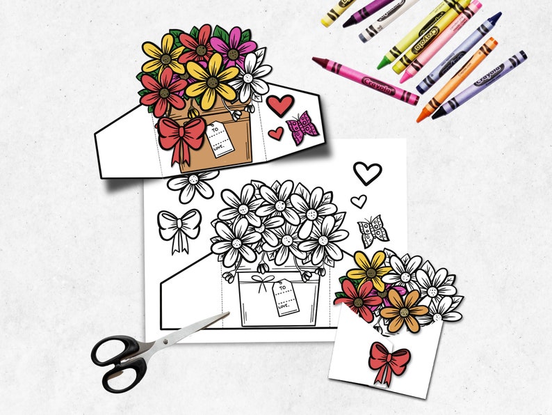 Grandparent's Day Craft Coloring Card Gift From Child - Etsy