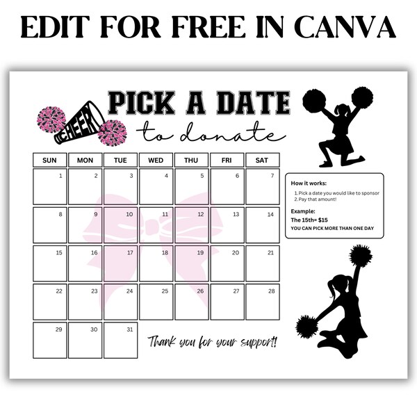 Pick a Date to Donate Fundraiser - Etsy