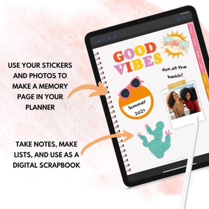 Digital Planner Undated, Tie Dye Planner, Goodnotes Portrait Planner ...