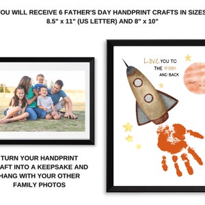 Father's Day Handprint Keepsake, Father's Day Handprint Art, Keepsake ...