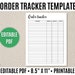 Order Form Tracker Editable, Order Status, Order Tracker Printable ...