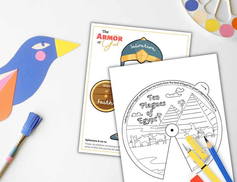 Sunday School Activity Bundle, Armor of God, Books From the Bible ...