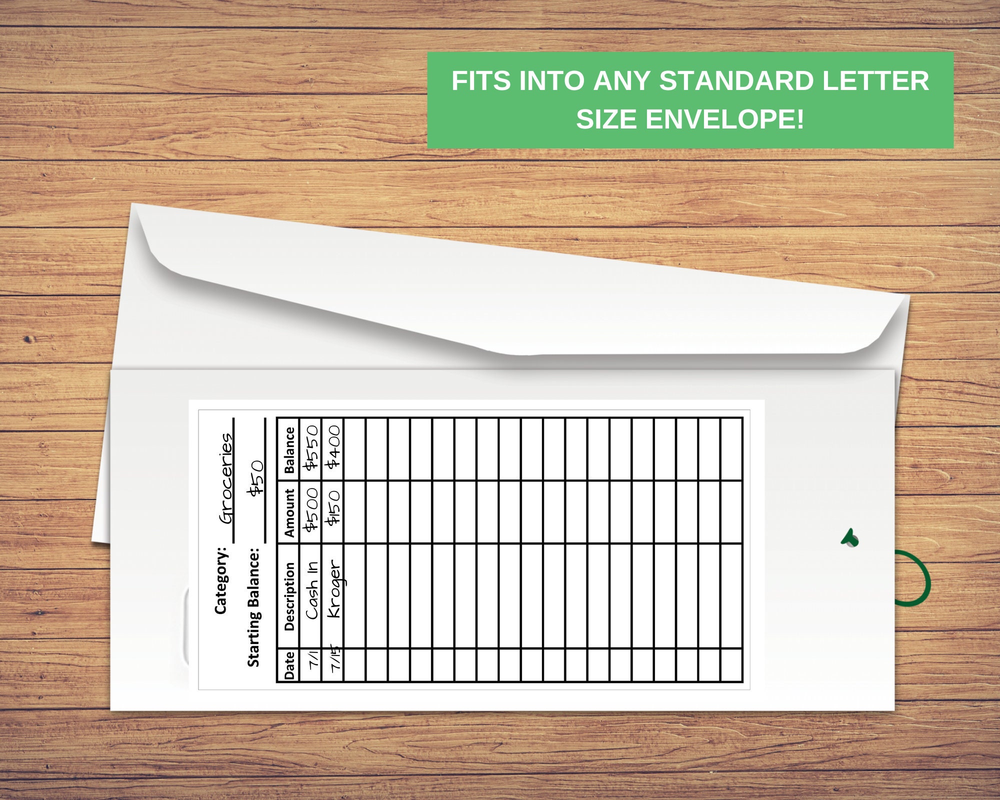 Cash Envelope Inserts, Cash Envelope Tracker, Cash Envelope System ...