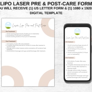 Editable Lipo Laser Form, Body Sculpting Form, Consent Form, Informed ...