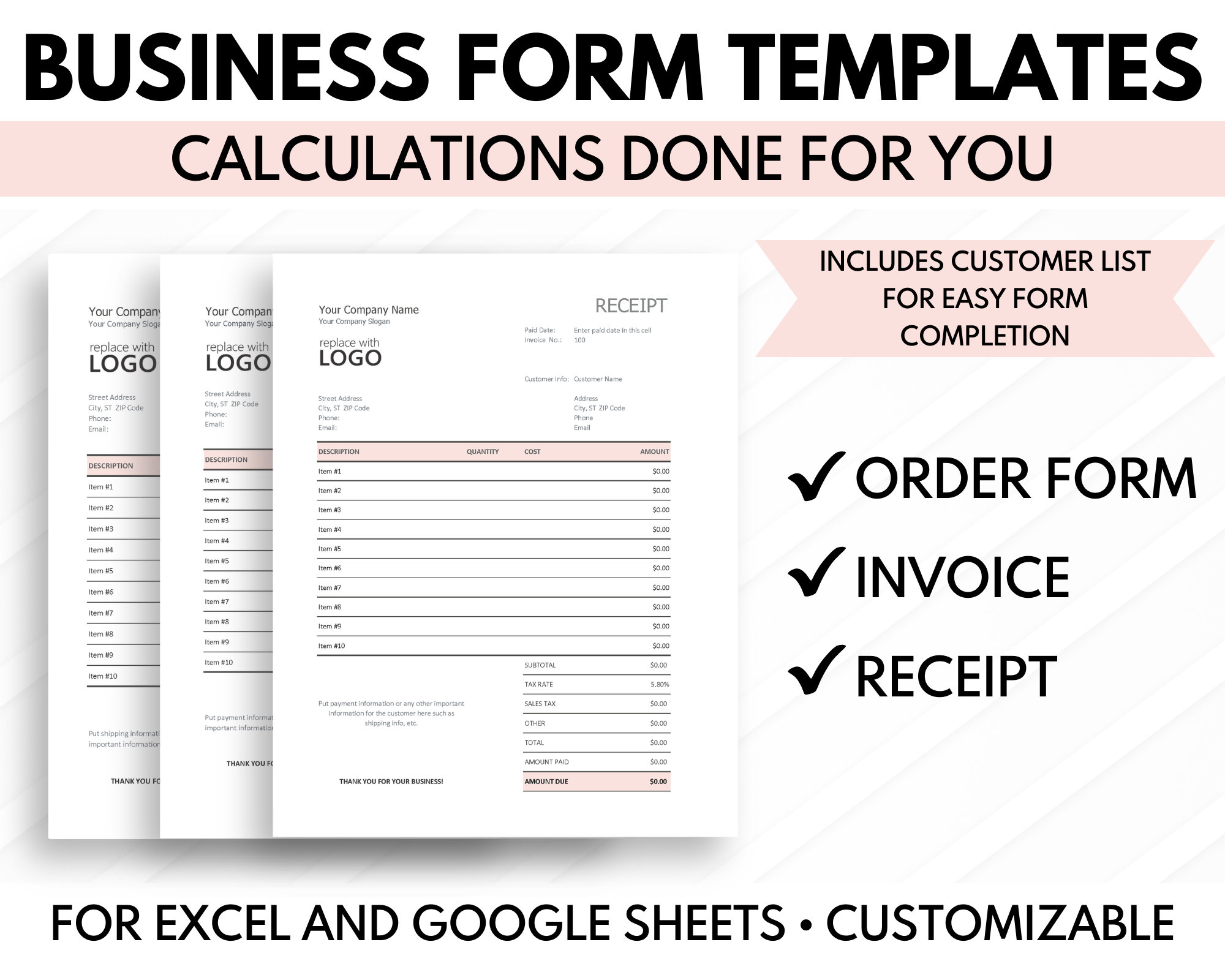 Form Template Excel