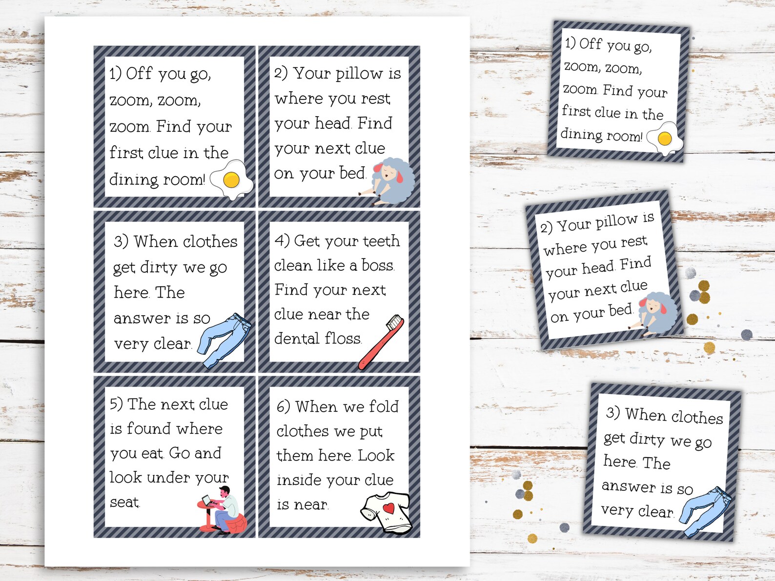 Father's Day Scavenger Hunt, Father's Day Gift, Scavenger Hunt Cards ...