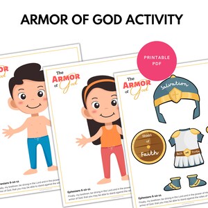 Sunday School Activity Bundle, Armor of God, Books From the Bible ...