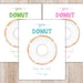 Donut Mother's/father's/grandparent's Day Printable, Handprint Keepsake ...