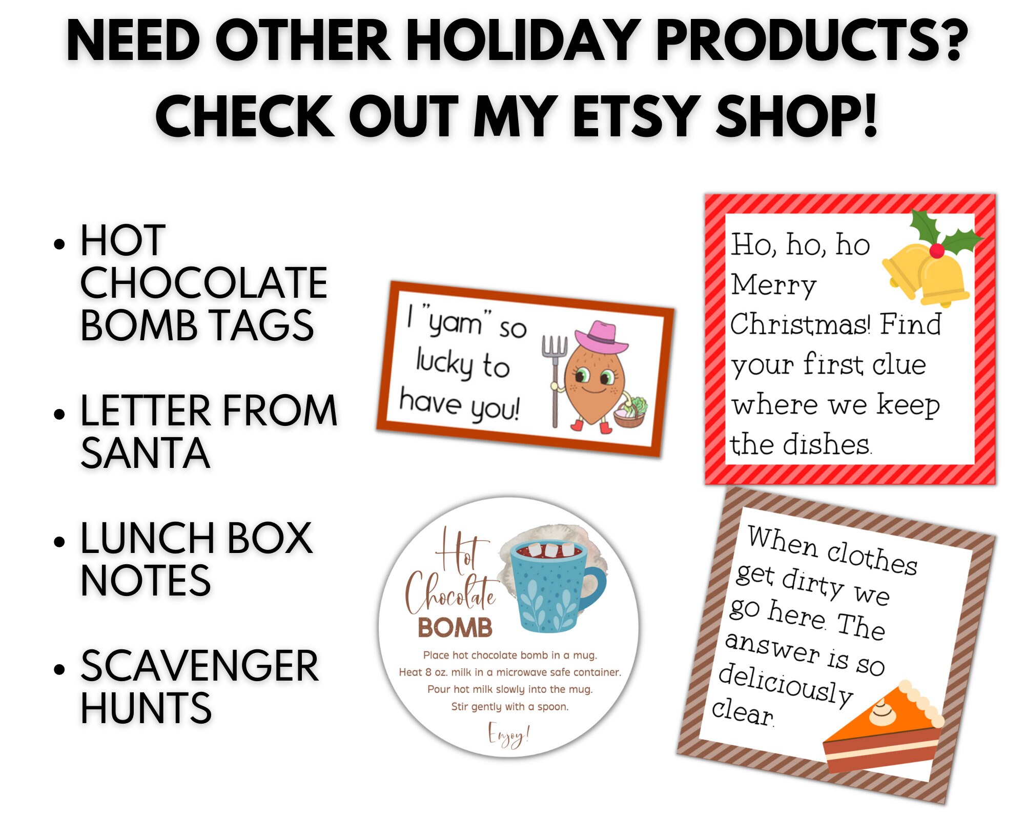 Christmas Printable Bingo Cards Includes Calling Card and Chips ...