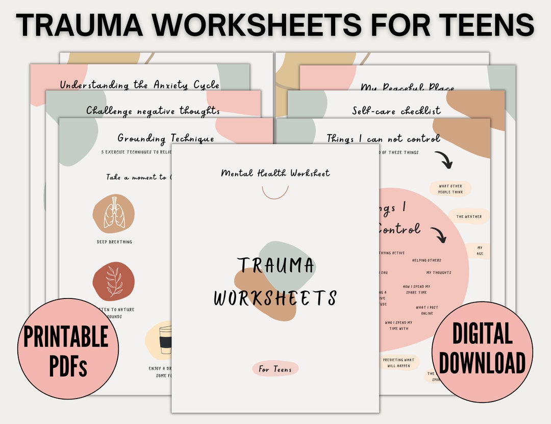 Teen Mental Health, Teen Therapy Journal, Mental Health Worksheets ...