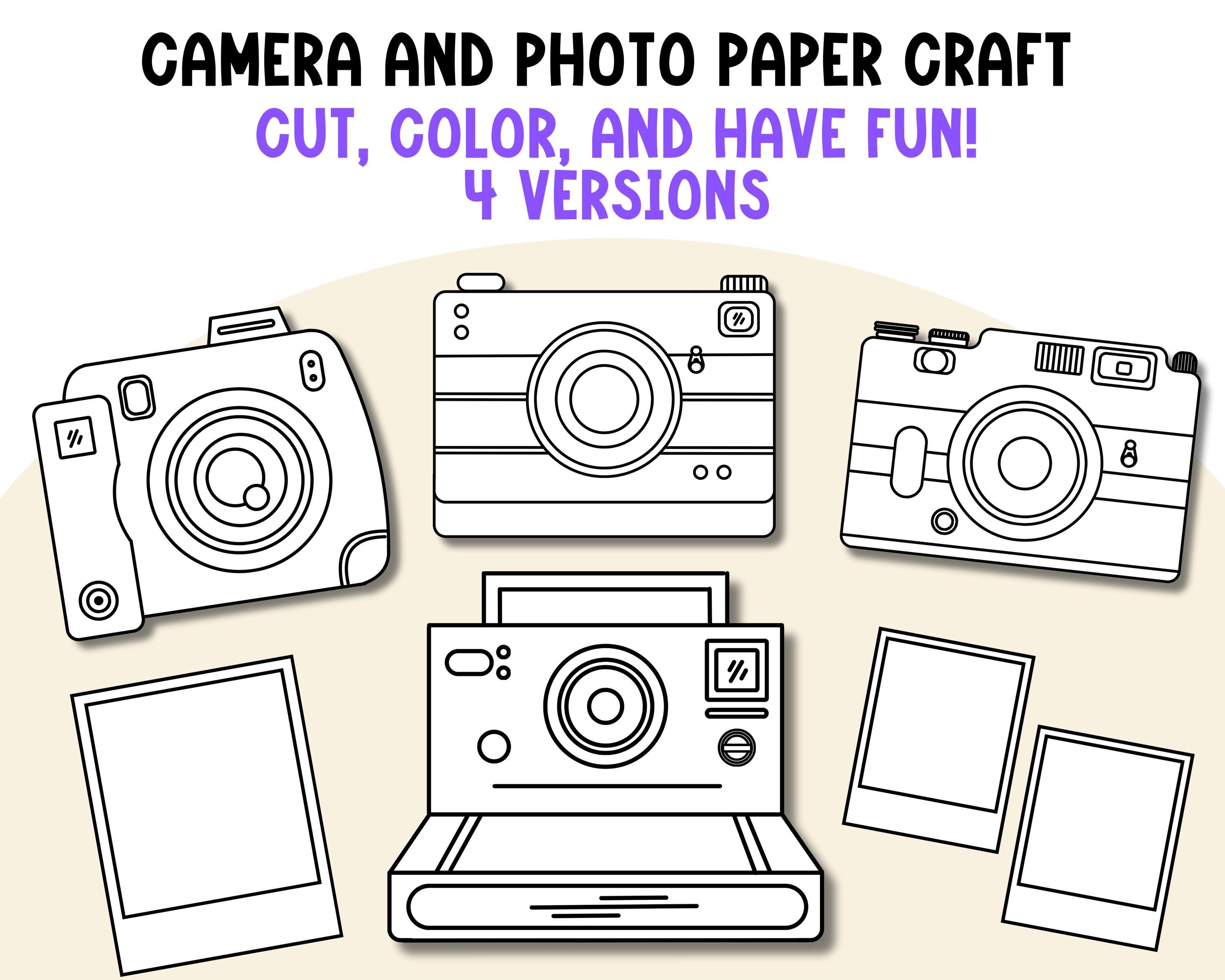 Printable Paper Camera Craft for Kids, All About Me Craft, End-of-year ...