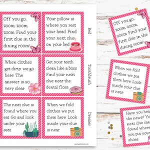 Mother's Day Scavenger Hunt Scavenger Hunt Cards | Etsy