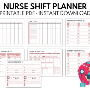 Nurse Report Sheet Bundle, Medsurg Nurse Report Sheet, Patient ...