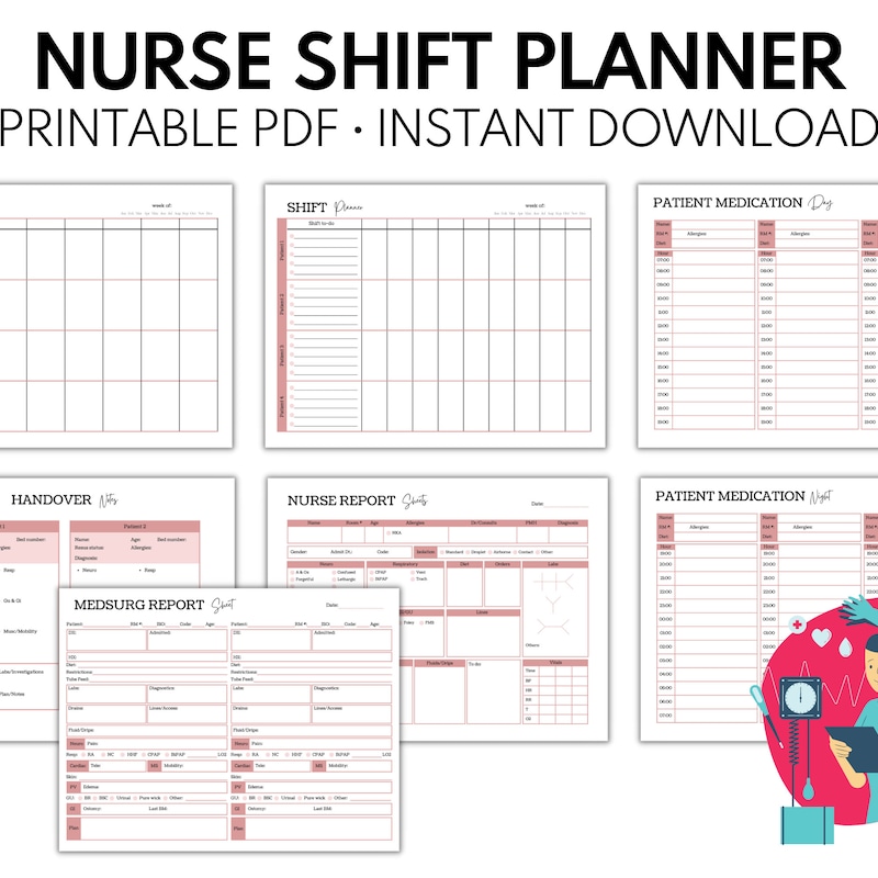 Nursing Assignment Sheet - Etsy