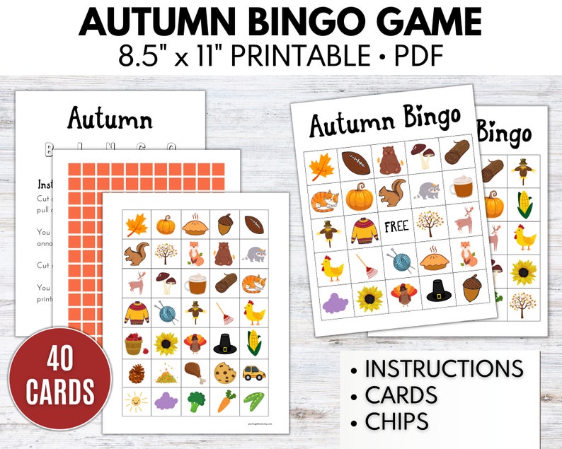 Autumn Fall Printable Bingo Cards Includes Calling Card And Etsy autumn-fall-printable-bingo-cards-includes-calling-card-and-etsy