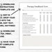Therapy Feedback Form, Client Feedback, Editable Canva Template - Etsy
