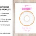 Donut Mother's/father's/grandparent's Day Printable, Handprint Keepsake ...