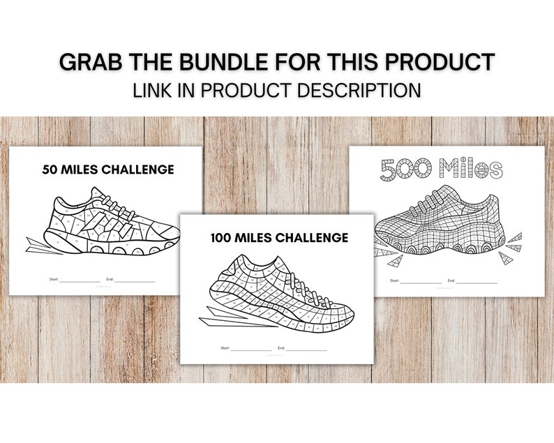 50 Miles Walking/running Challenge Tracker, Printable, Workout Tracker ...