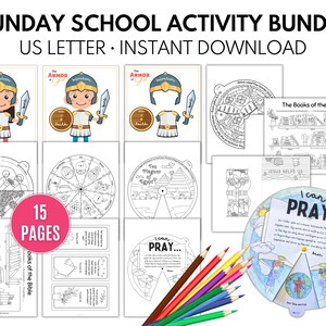 Sunday School Activity Bundle Armor of God Books From the - Etsy
