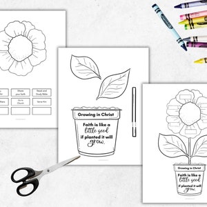 Sunday School Activity, Sunday School Coloring Page, Grow in Christ ...