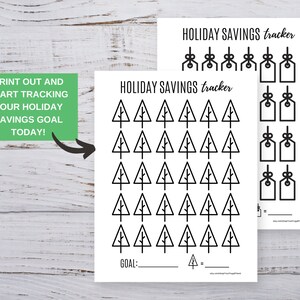 Christmas Planner Printable, Christmas Saving Tracker, Holiday Savings ...