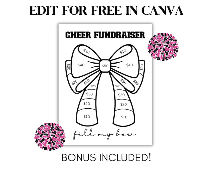 Fill My Bow Fundraiser Sheet - Etsy