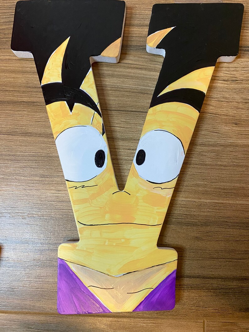 DBZ theme letters | Etsy