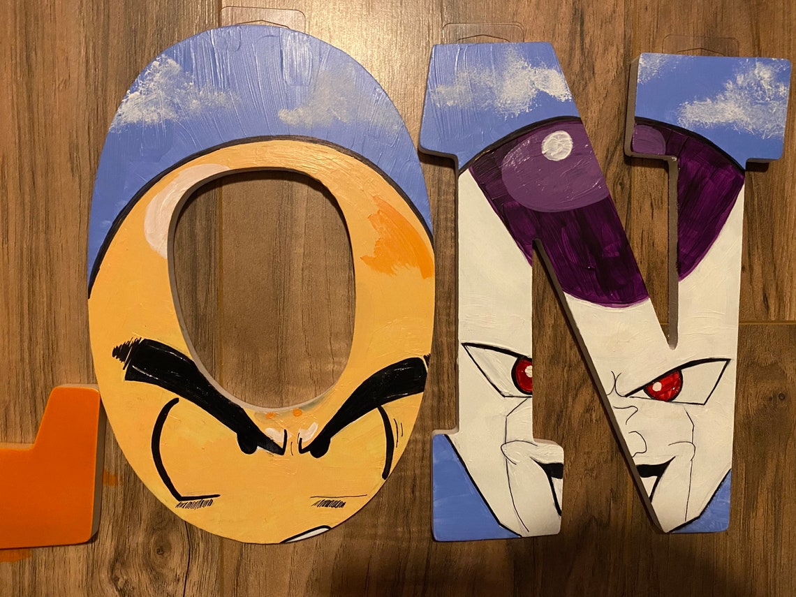 DBZ theme letters | Etsy