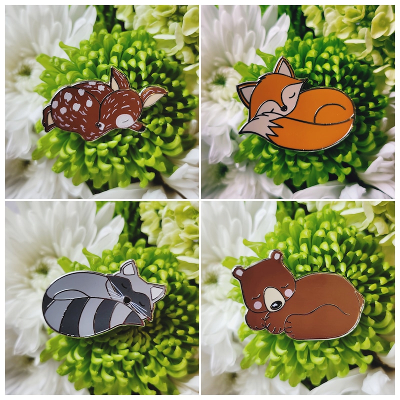 Raccoon Pin - Etsy
