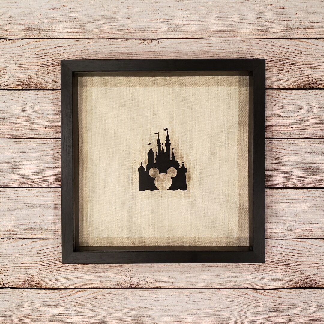 Custom Disney Castle Pin Display Shadow Box - Etsy