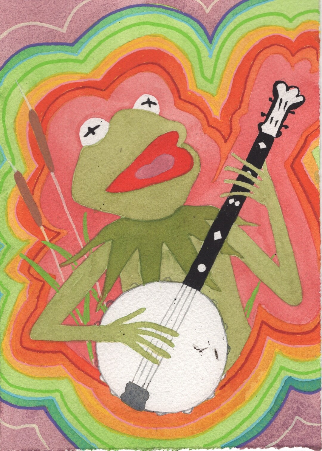 Kermit the Frog Original Watercolor - Etsy