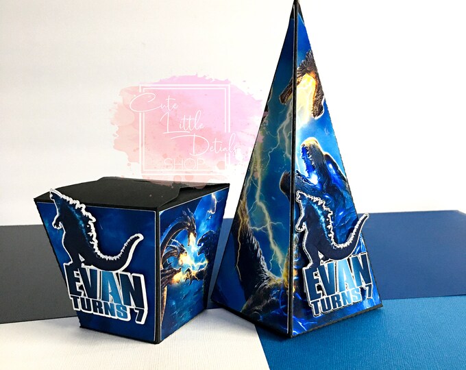 Godzilla Favor Box Treat Box - Etsy