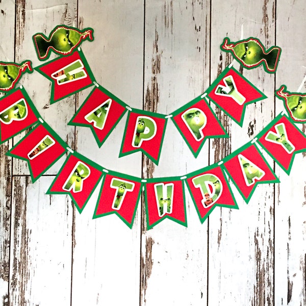 Grinch Birthday - Etsy