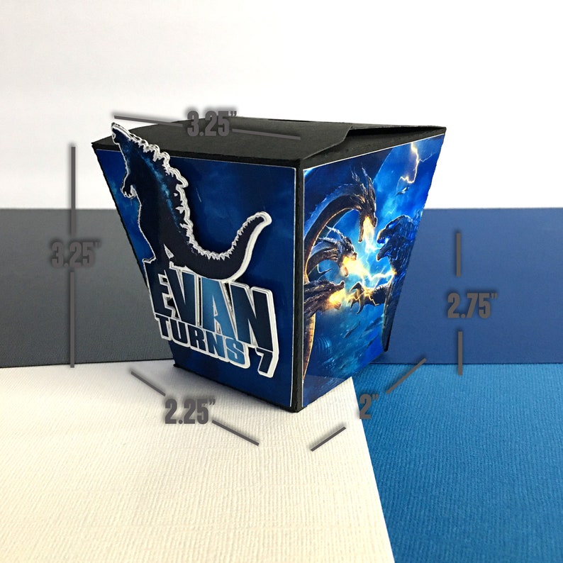 Godzilla Favor Box Treat Box - Etsy