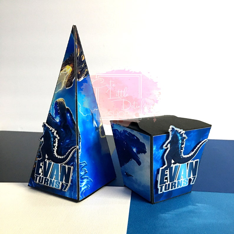 Godzilla Favor Box Treat Box - Etsy