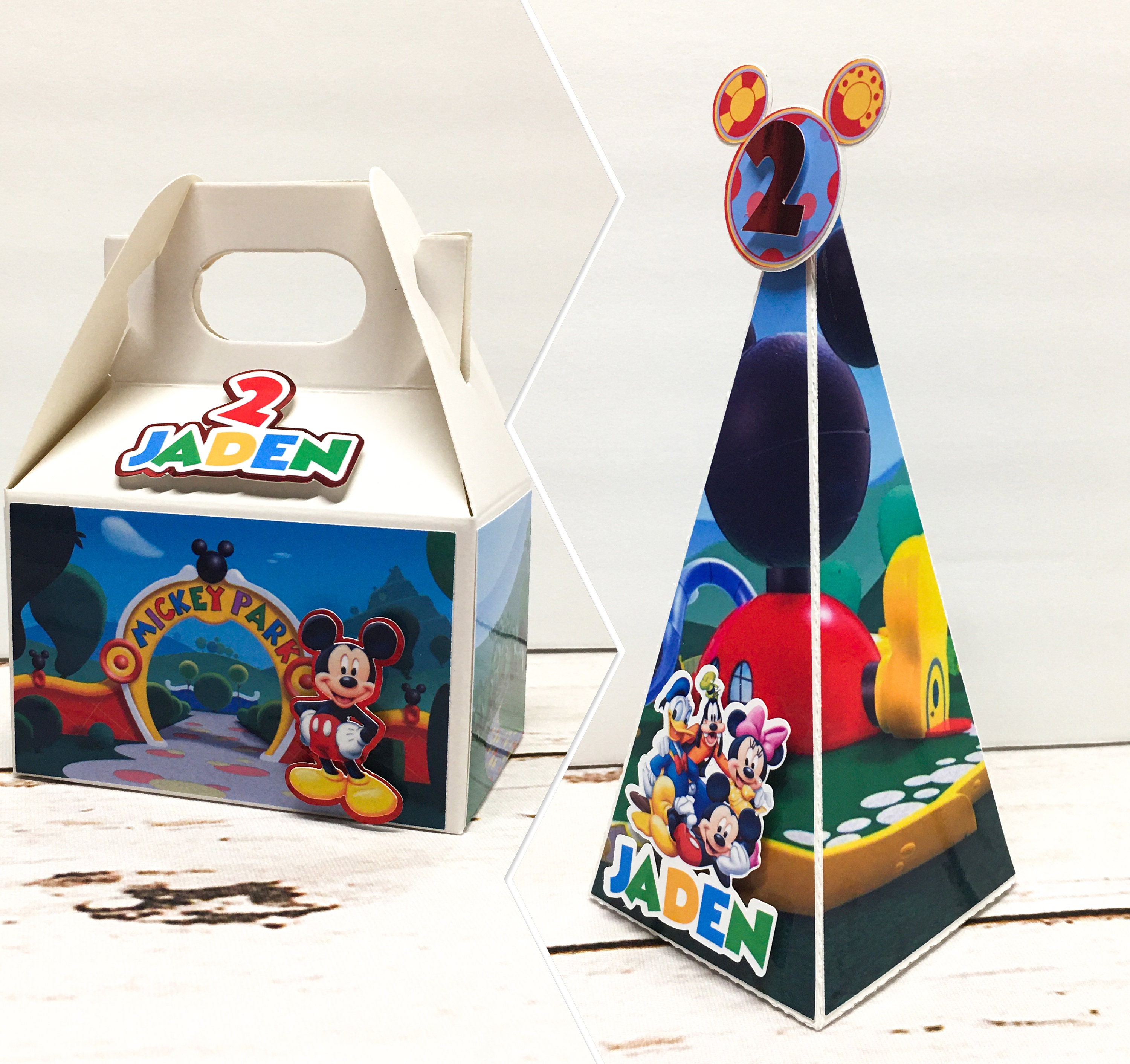 Mickey Mouse Clubhouse Box Mickey Mouse Favor Box Mickey | Etsy