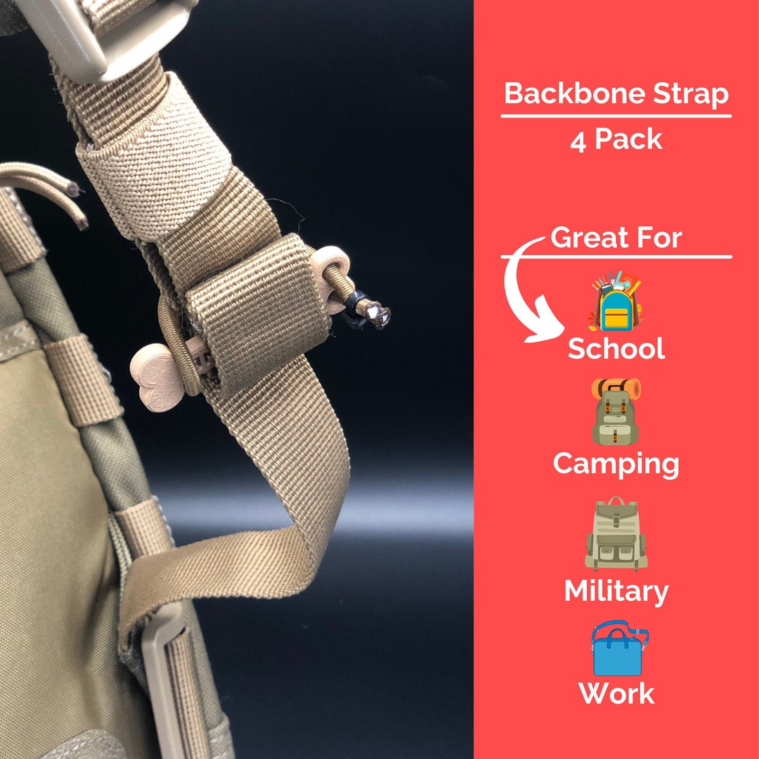 Backpack Strap Manager - the Backbone (4 Pack) - Etsy