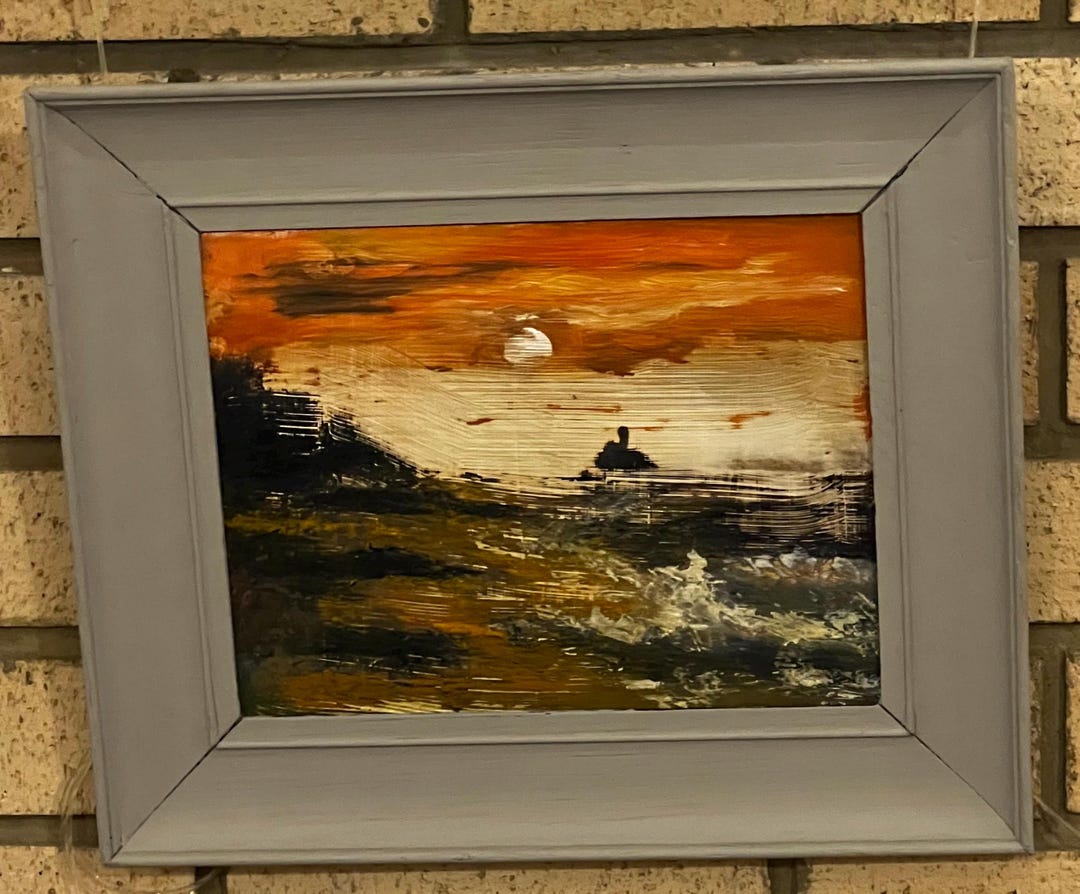 Original Seascape Oil Painting on Panel - Etsy